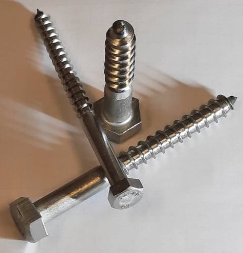 Coach Screw SS316 6mm x 40 Brisbane & QLD